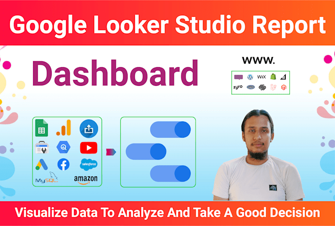 Create google looker studio, data studio dashboard reports, ga4 reports by Designer_rapiqi | Fiverr