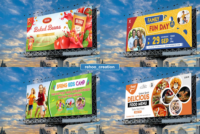 Design printable signage, billboards, yard sign and outdoor banner ads ...