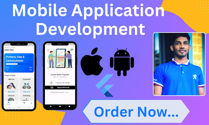 Do custom flutter mobile app development, building mobile app, flutter developer by Dish_an | Fiverr