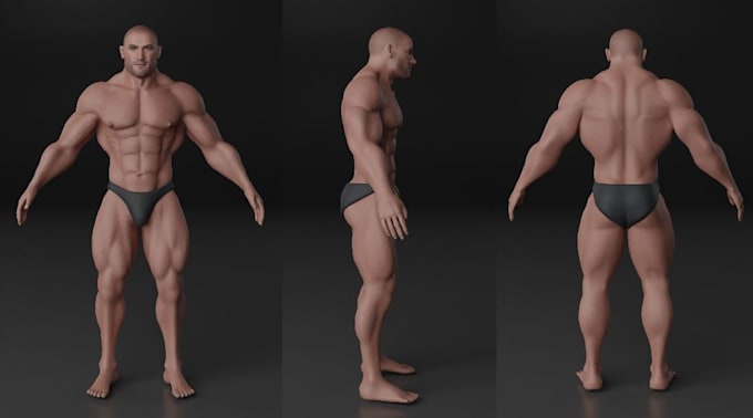 Ue5 character model,3d human model,pbr texture,daz studio model,sculpt3d,rig3d by Amiiliegrang ...