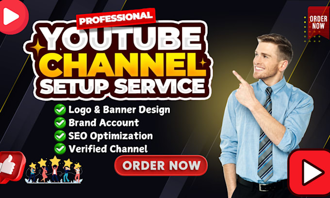 Do create and setup youtube channel your channel professionaly by Forhad191 | Fiverr