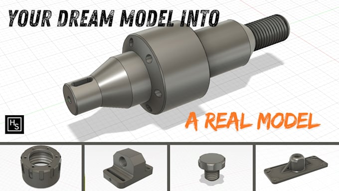 Creat a 3d model solution for your project by Ca3dprint | Fiverr