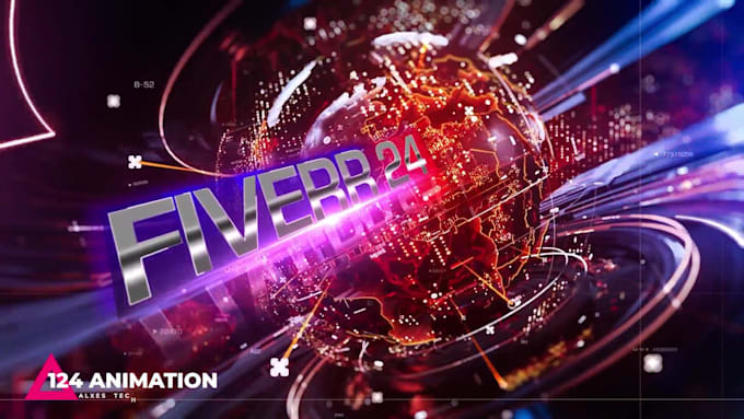 Creative with your breaking news broadcast intro design video 3d ...
