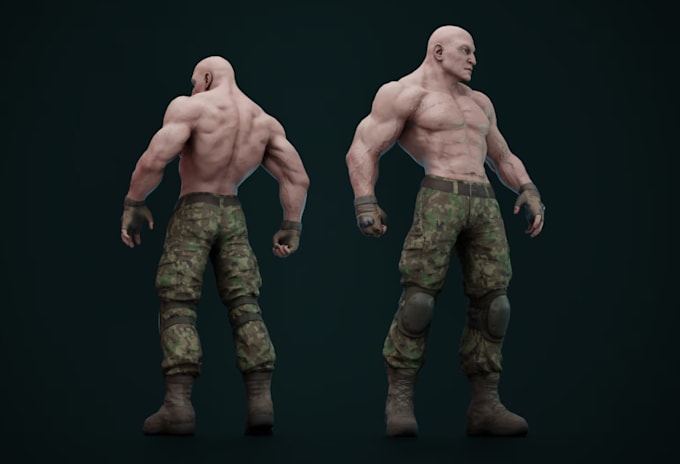 Design 3d character for videogame, zbrush 3d model, daz3d model, ue4,5 ...