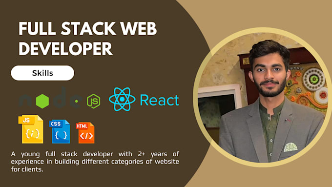 Be your full stack web developer, mern stack, react js web developer by Hanzilarasool | Fiverr