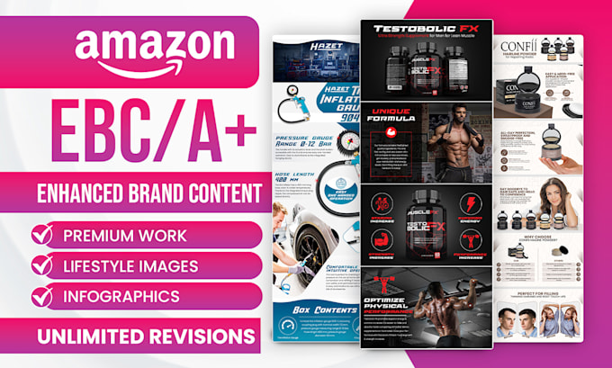 Design amazon a plus content, ebc for amazon a plus pages by Freeha ...