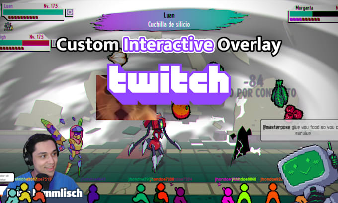 Develop a custom interactive twitch overlay or minigame by ...