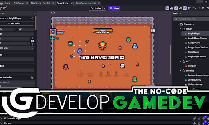Teach you how to make games using gdevelop by Daviddelmundo | Fiverr
