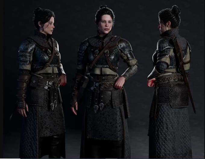 Retopolozies stylized 3d game character, texture ue4 5 3d model, daz3d ...