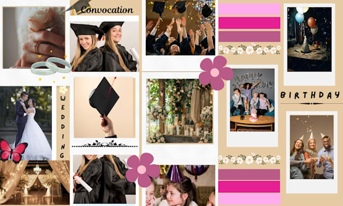 Create attractive and cute birthday wedding photo slideshow by Design ...