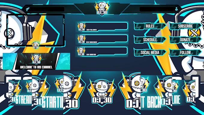 Make amazing animated twitch overlay, kick, and animated alerts by ...