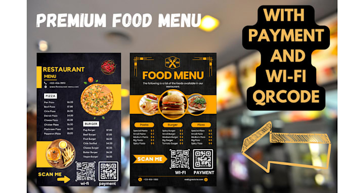 Made custom restaurant menu or food menu design by Qaseemabid | Fiverr