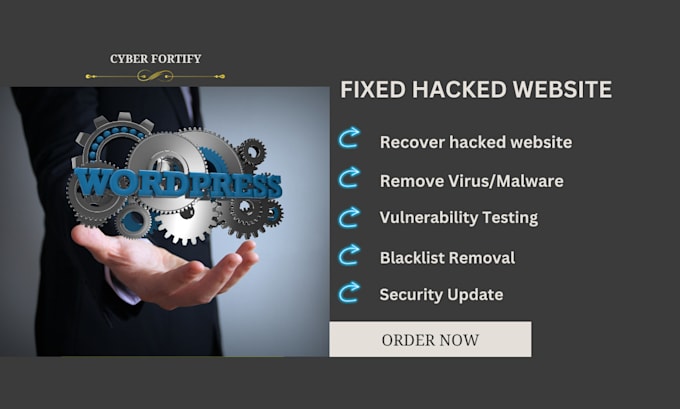 Remove wordpress malware with security by Cyberfortify007 | Fiverr