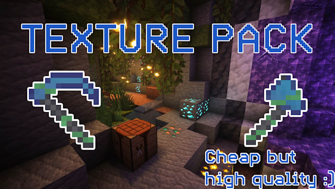 Create a custom minecraft texture pack by Colton_ha | Fiverr