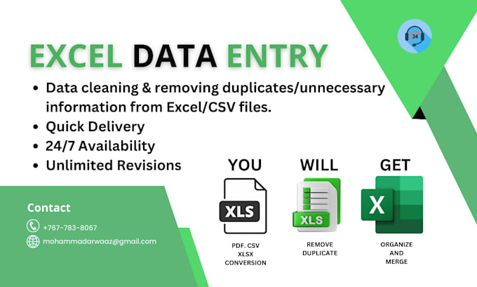 Do ms excel and csv data cleaning, formatting, organize, remove duplicate data by Mohammad ...