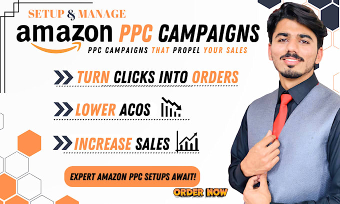 Be amazon ads campaign manager, optimize amazon ppc campaigns and sponsored ads by Usama ...