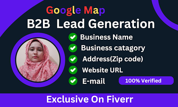 Give b2b lead generation, mail list and google maps lead by Rahima_rb ...