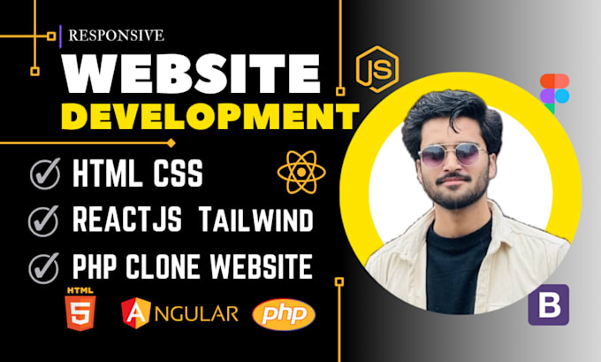 Clone business website using html css reactjs php responsive web figma ...