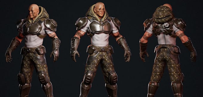Reduce polycount, 3d armor toggle, rig3d nsfw, 3d model creation, uv map, ue4 5 by ...