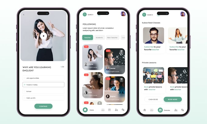 Design unique mobile app uiux by Design4youuu | Fiverr