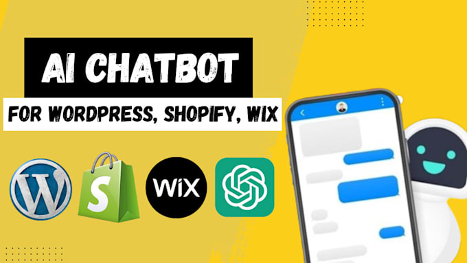 Create ai chatbot for wordpress, shopify, wix using chatgpt openai by Igamane_ai | Fiverr