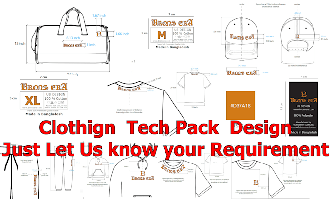 Create professional fashion tech packs and measurement chart by ...