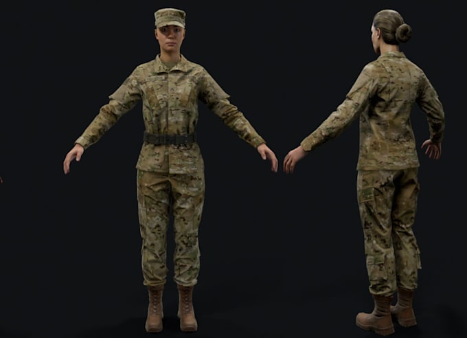 Retopology, uv map, texture 3d character, polycount, ue5 modular game character by Bobon_joe ...