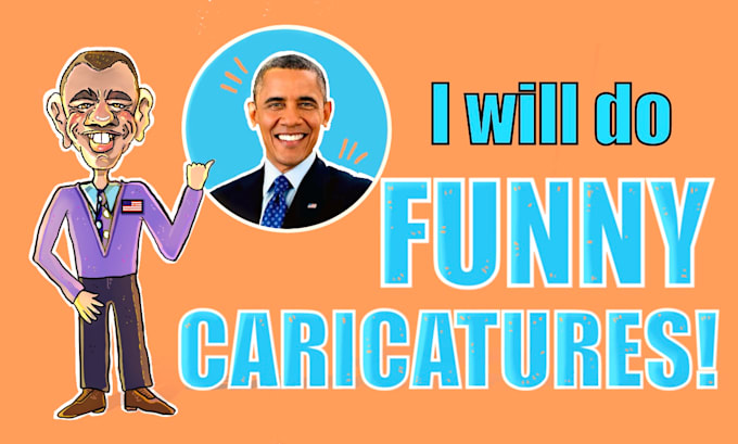 Do funny cartooning caricatures by Kami_san04 | Fiverr