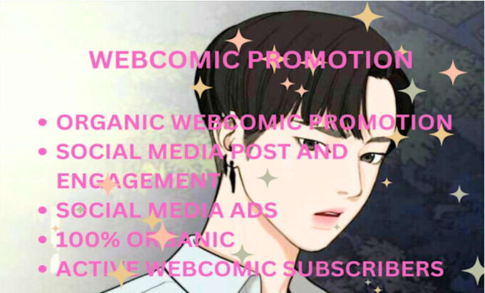 Promote webtoon link, comic, wattpad anime kickstarter promotion by ...