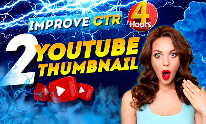 Design 2 catchy youtube thumbnail by Khalid_olc | Fiverr