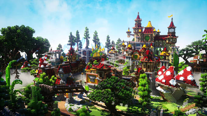 Give you this huge minecraft lobby by Firebea | Fiverr