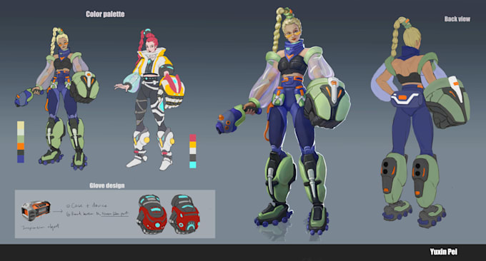 Design concept art for visual development by Yuxinpei | Fiverr