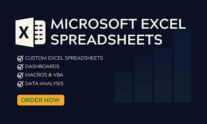 Create custom excel spreadsheets and excel dashboard by Farhanali_101 | Fiverr