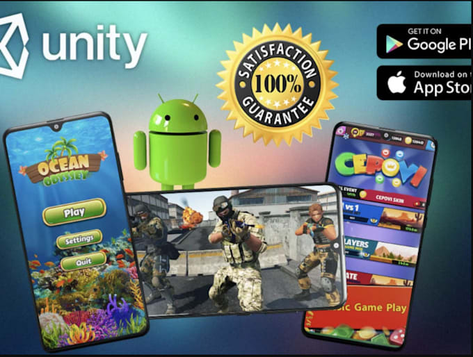 Develop mobile game app, unity 2d game, unity 3d game, unity game ...