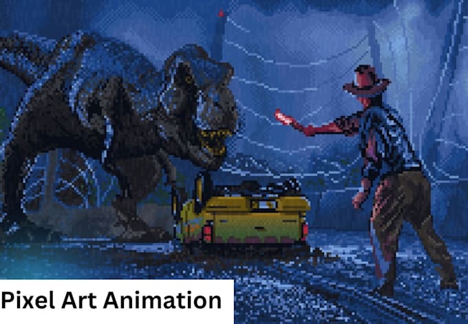 Create retro pixel art, 2d sprite sheet, pixel background, pixel game ...