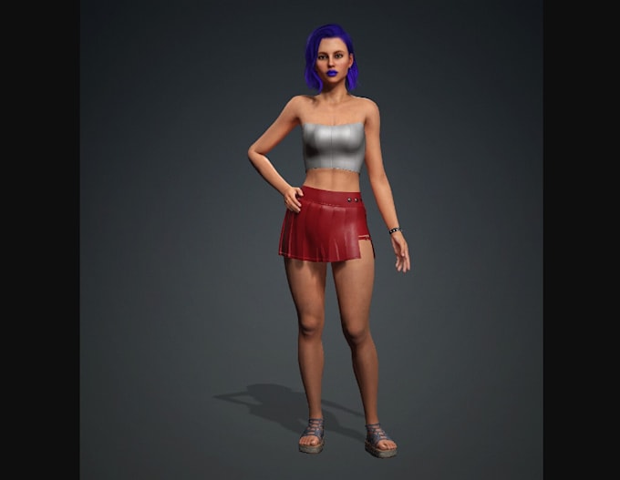 Character design,3d character model,nsfw art,ue 5,4,realistic character, uv map by Ridallah | Fiverr