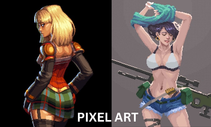 Draw 2d sprite sheet , pixel game art, pixel art background , tileset asset