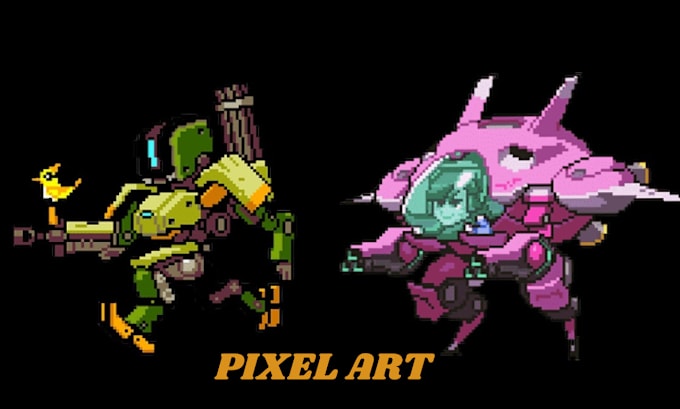 Draw 2d Sprite Sheet Pixel Game Character Pixel Art Background Animation By Michealartz