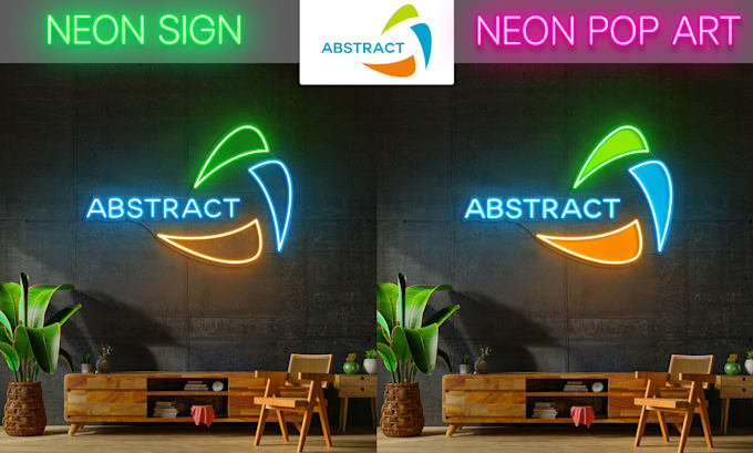 Convert logo into neon sign and neon pop art in high quality by ...