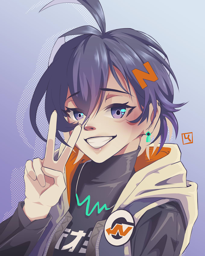 Draw character in pop art anime style by Kiseeki | Fiverr