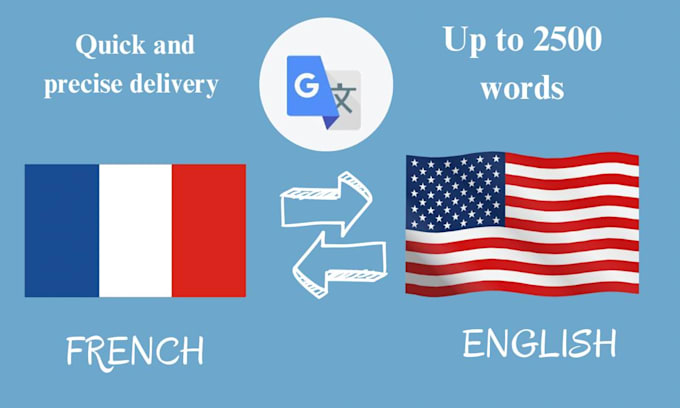 Translate english to french, french to english by Rachealjoel1 | Fiverr
