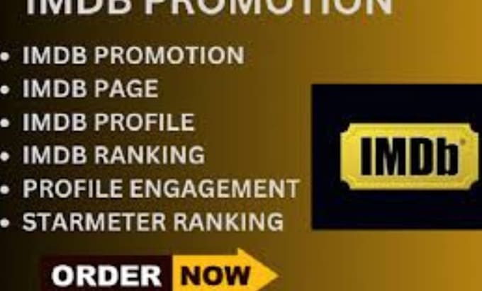 Do imdb page promotion to increase starmeter ranking by Floralglor | Fiverr