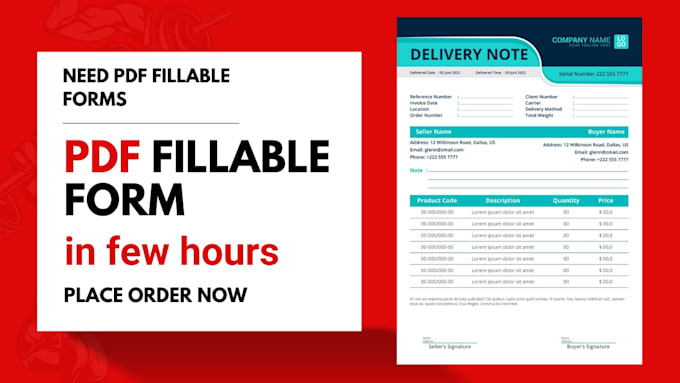 Create a fillable pdf form by Irah_00 | Fiverr
