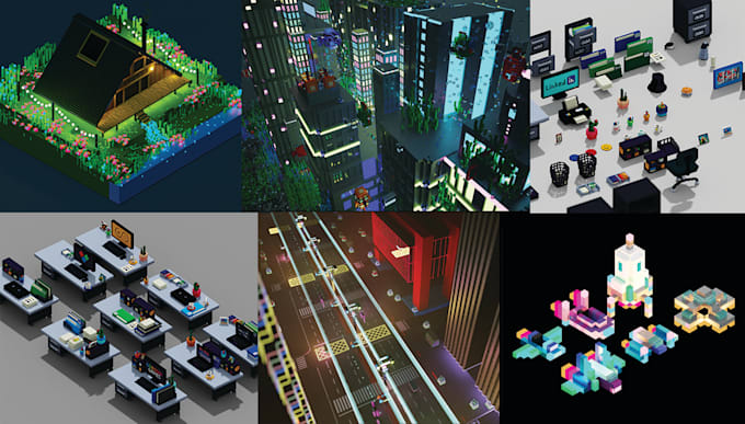 Create voxel art for your game by Zagoiris | Fiverr