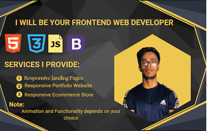 Be your front end web developer by Abeerhaider_ | Fiverr