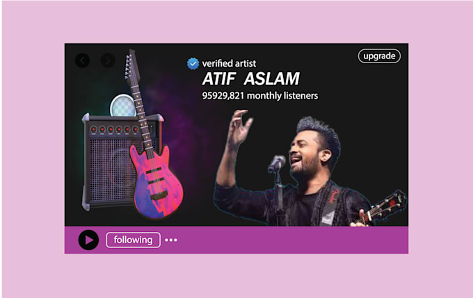 Design a proffessional spotify banner and linkedin banner by Design ...