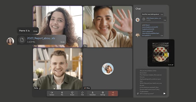 Develop audio chat app, video conference app, zoom app by Messagingpro ...