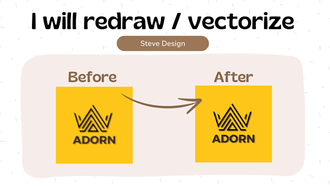 Redraw, vectorize your logo, vector tracing by Stevedesign21 | Fiverr