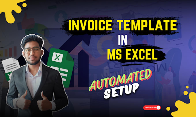 Design professional excel invoices,custom automated termplate by Mazumdar112 | Fiverr