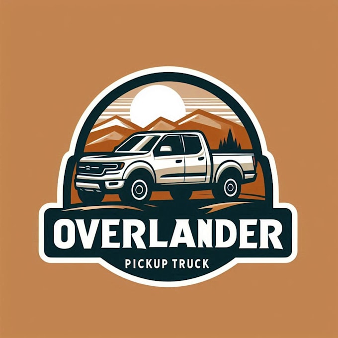 Do minimalist overlander pickup truck logo for your company by Maria ...